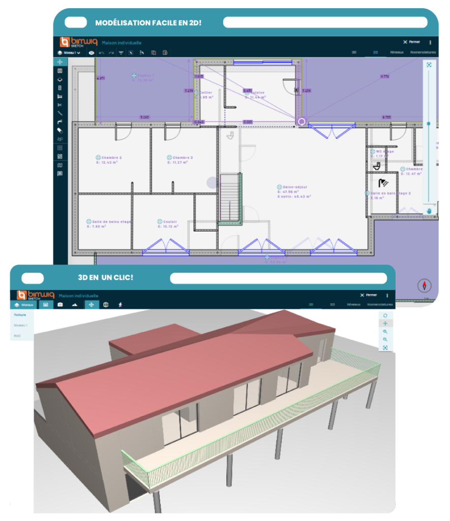 bimwiq SKETCH - Le premier modeleur BIM en ligne accessible à tous!